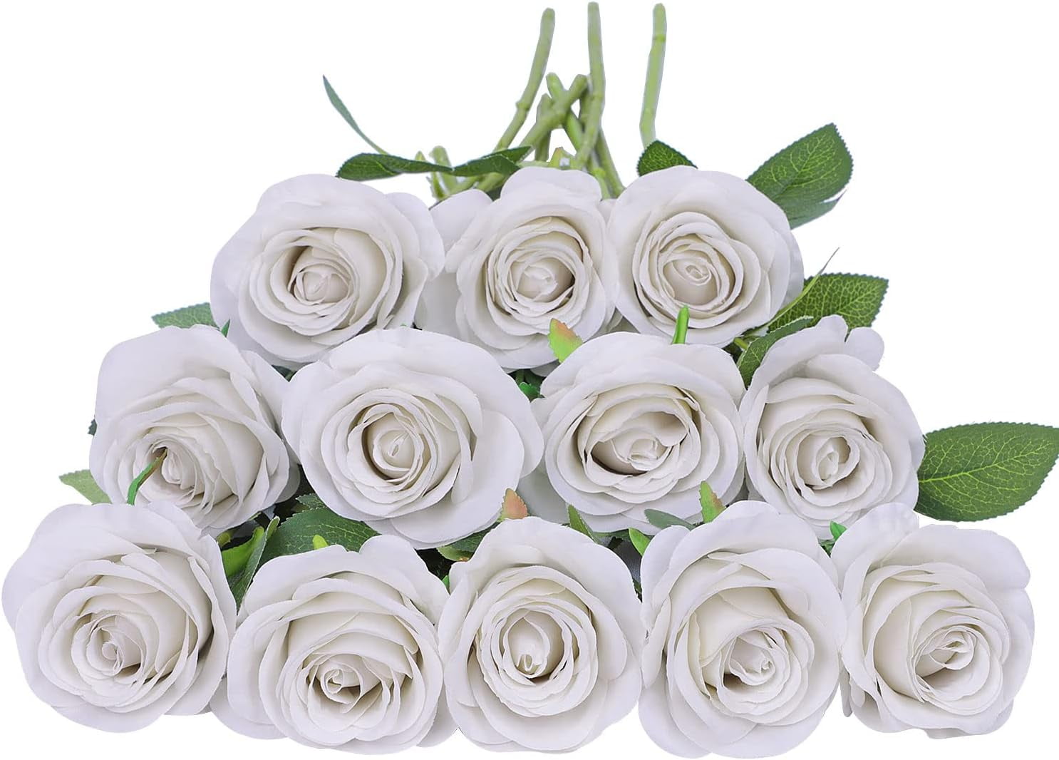 Artificial Rose Flower Blush Flowers Pink Roses Silk Flowers pcs with ...