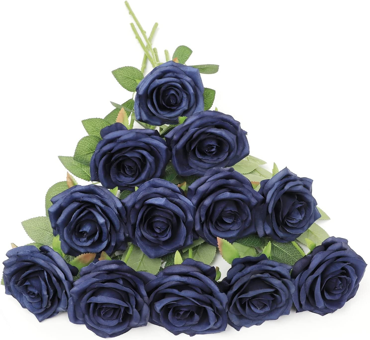 Artificial Rose Flower Blush Flowers Pink Roses Silk Flowers pcs with ...