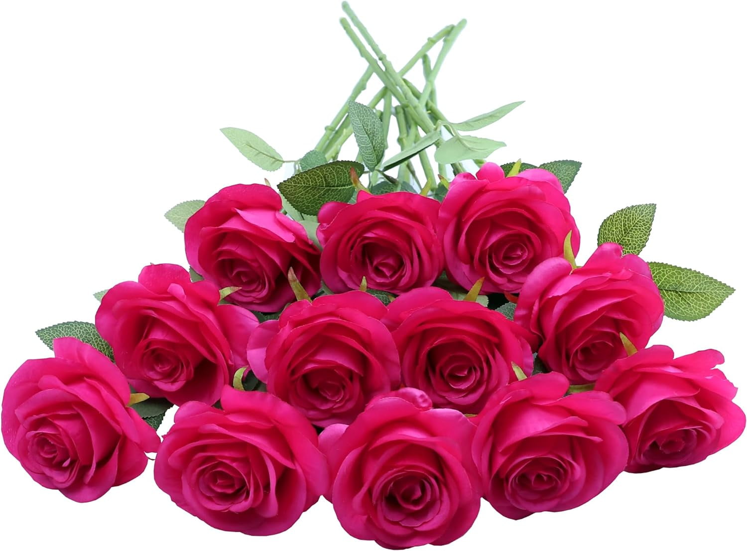 Artificial Rose Flower Blush Flowers Pink Roses Silk Flowers pcs with ...