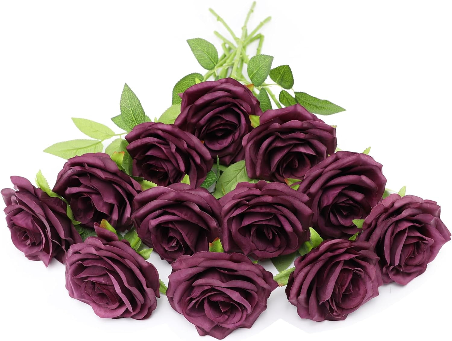 Artificial Rose Flower Blush Flowers Pink Roses Silk Flowers pcs with ...