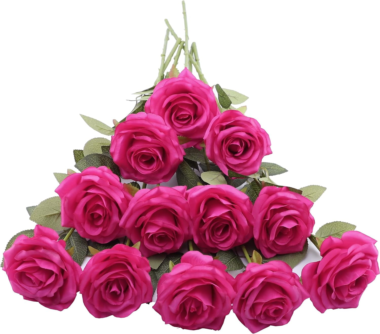 Artificial Rose Flower Dusty Rose Flowers Silk Flowers pcs with Long ...