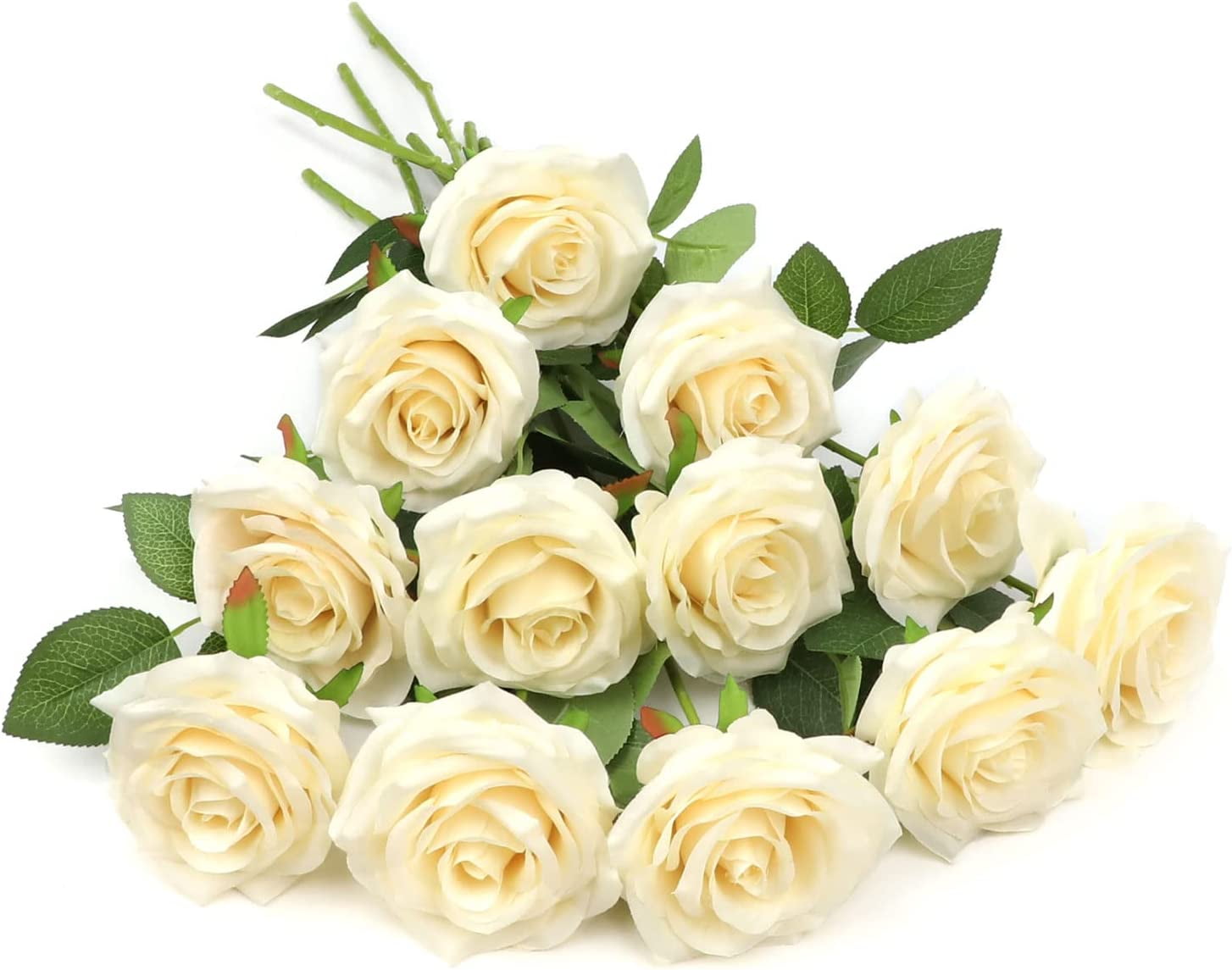 Artificial Rose Flower Blush Flowers Pink Roses Silk Flowers pcs with ...