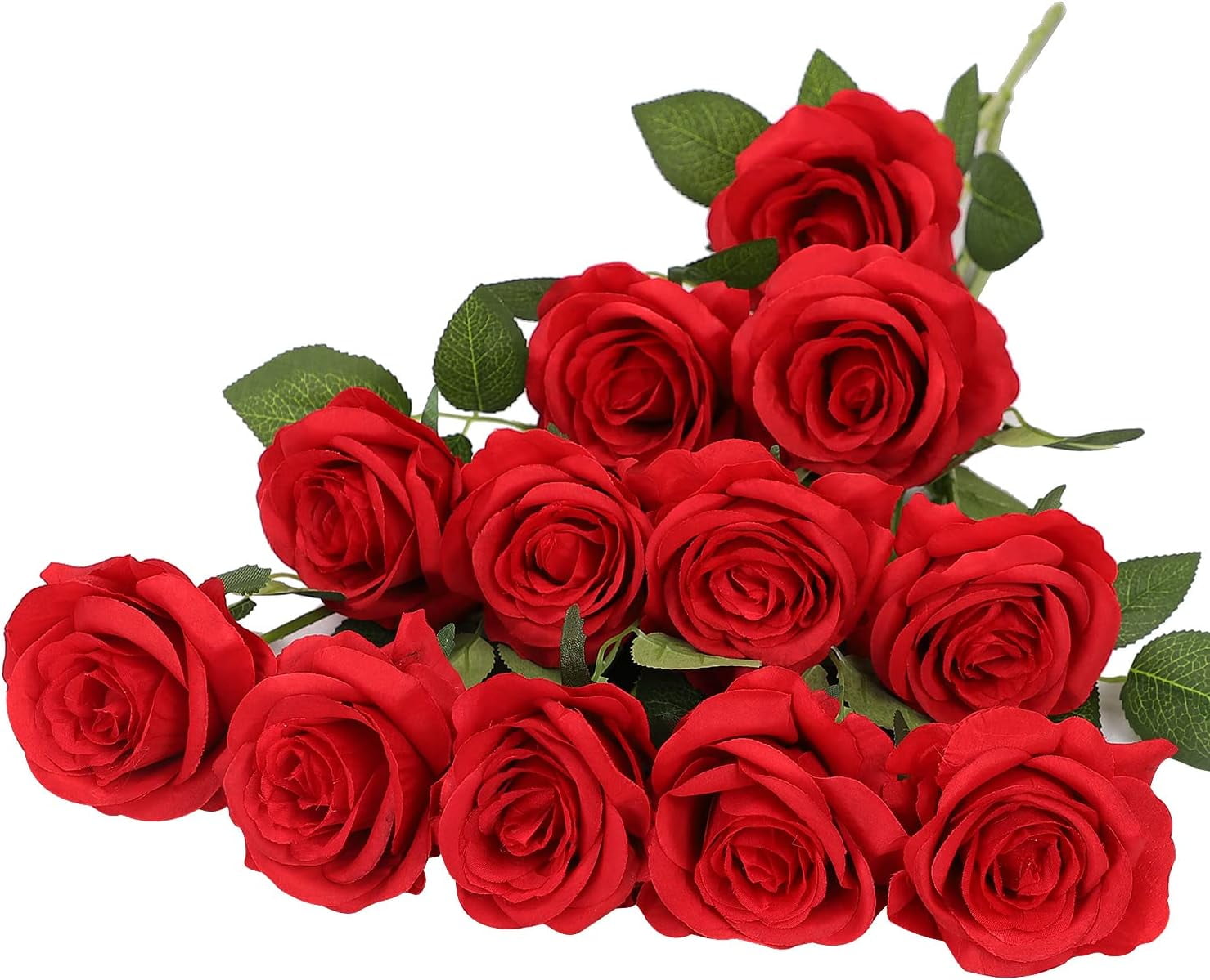 Artificial Rose Flower Blush Flowers Pink Roses Silk Flowers pcs with ...