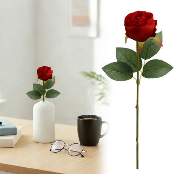 Artificial Rose Flower Bouquet, Floral Arrangement for Wedding ...