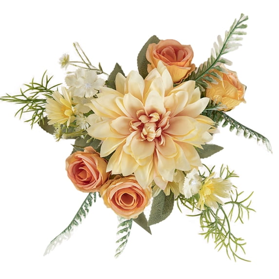 Artificial Rose Flower Bouquet, Simulation Floral Arrangement For ...
