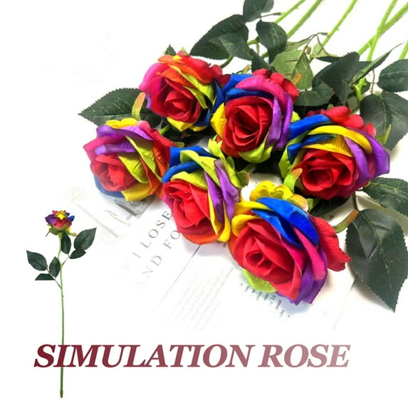 Artificial Rose Flower Branches, Fake Floral Stems for Wedding Festival ...