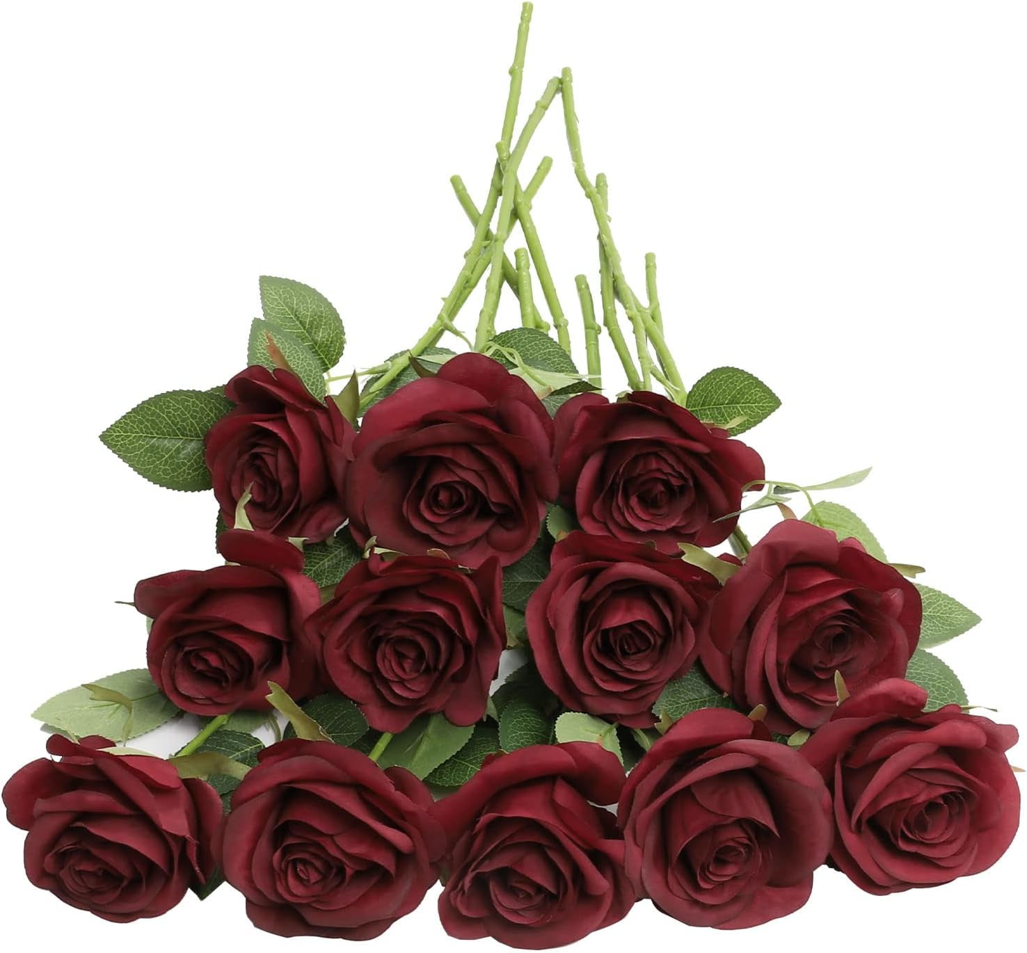 Artificial Rose Flower Blush Flowers Pink Roses Silk Flowers pcs with ...