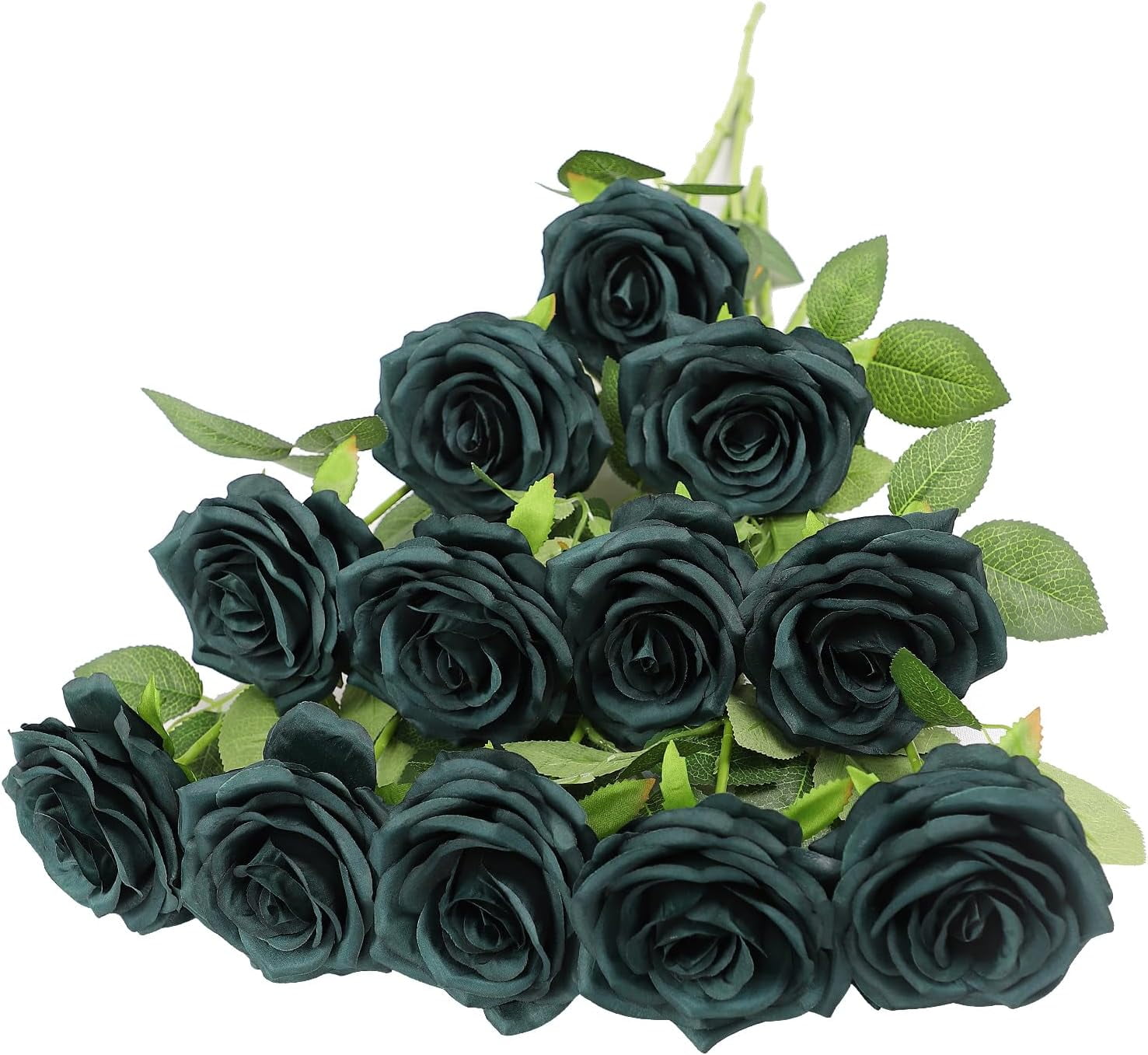 Artificial Rose Flower Blush Flowers Pink Roses Silk Flowers pcs with ...