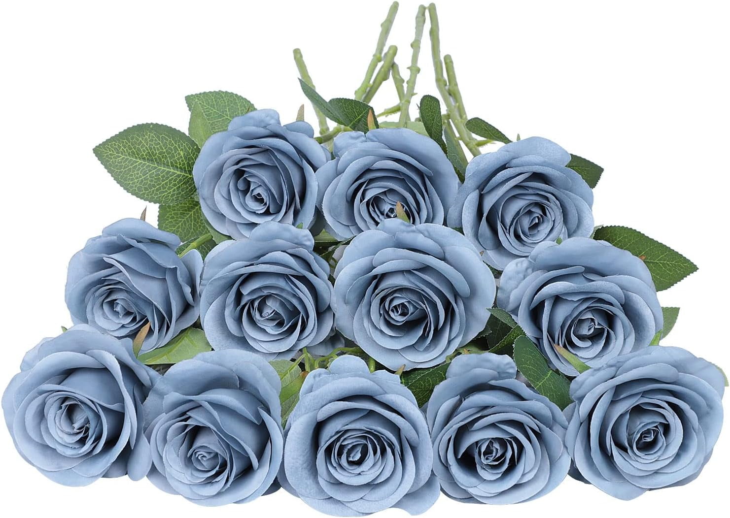 Artificial Rose Flower Blush Flowers Pink Roses Silk Flowers pcs with ...