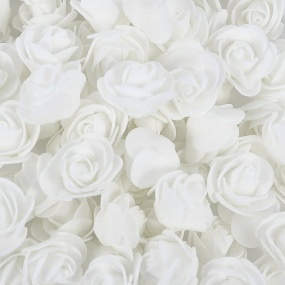 Artificial Rose Flower Heads,50pcs Foam Rose Fake Flower Heads Bulk for ...