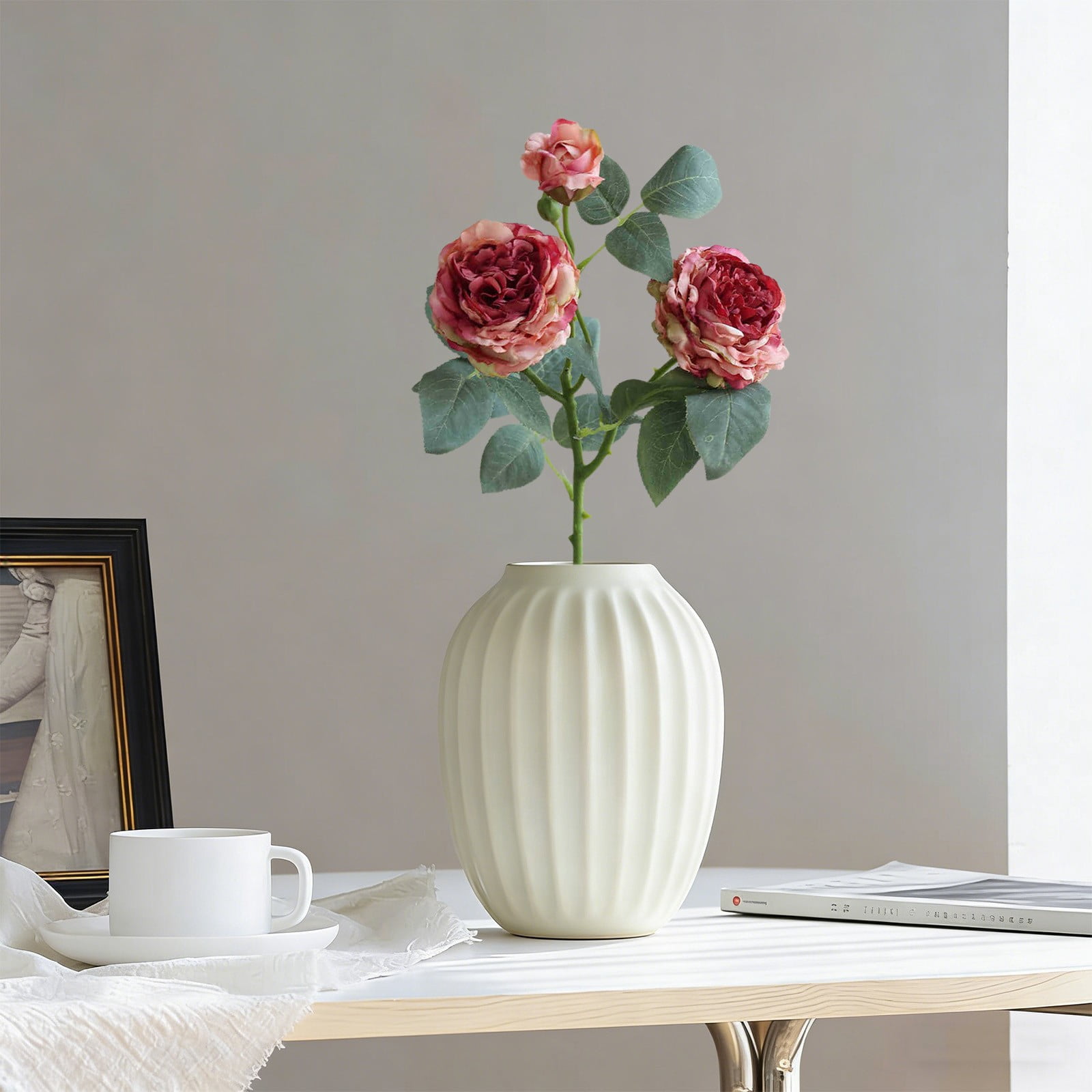 Artificial Rose Flower Stem for Home Decor and Wedding Centerpieces ...