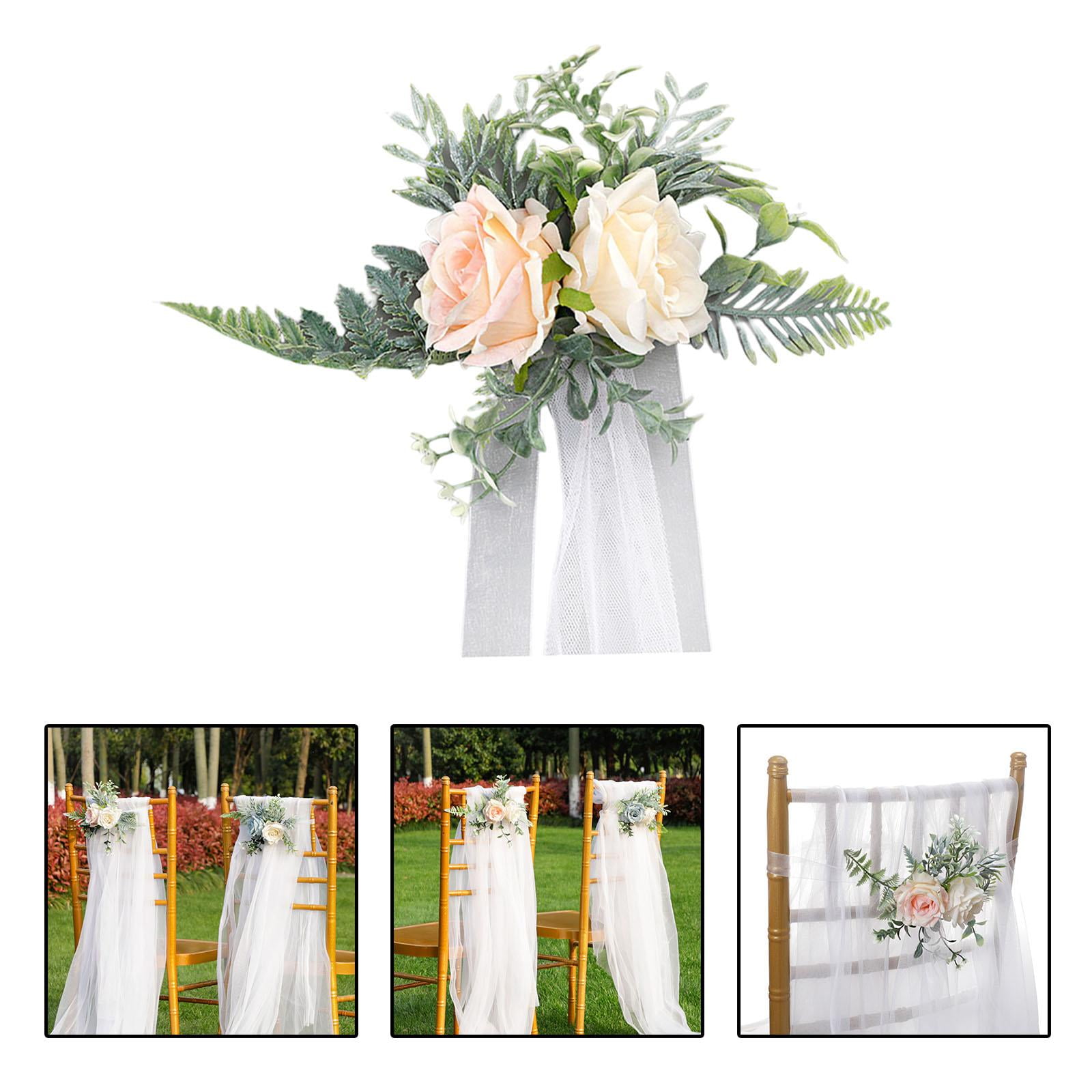 Artificial Rose Flower Swag,with Roses, Green Leaves and Silk Ribbon ...