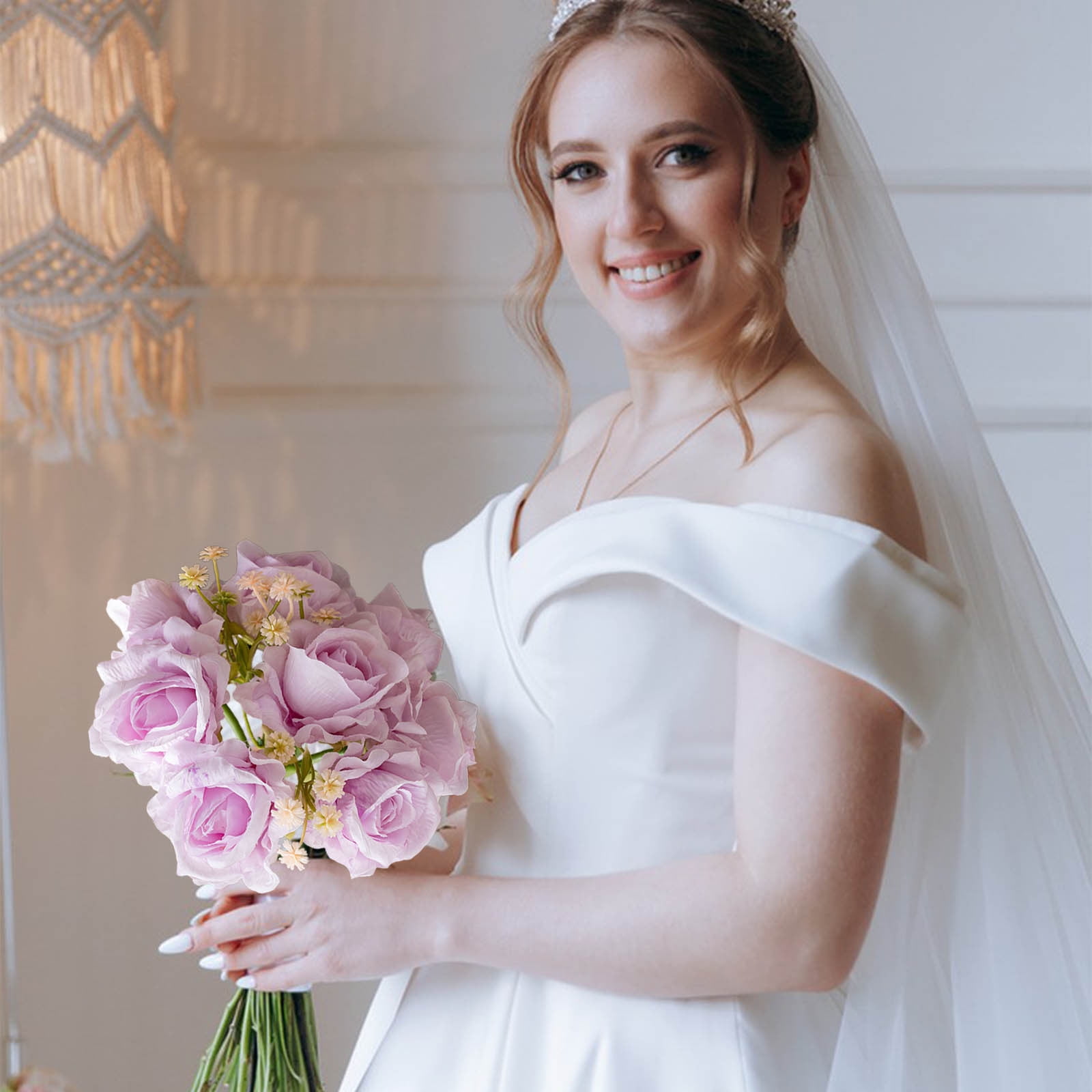 Artificial Rose Flowers - Fake Roses Arrangements, Plastic Table ...