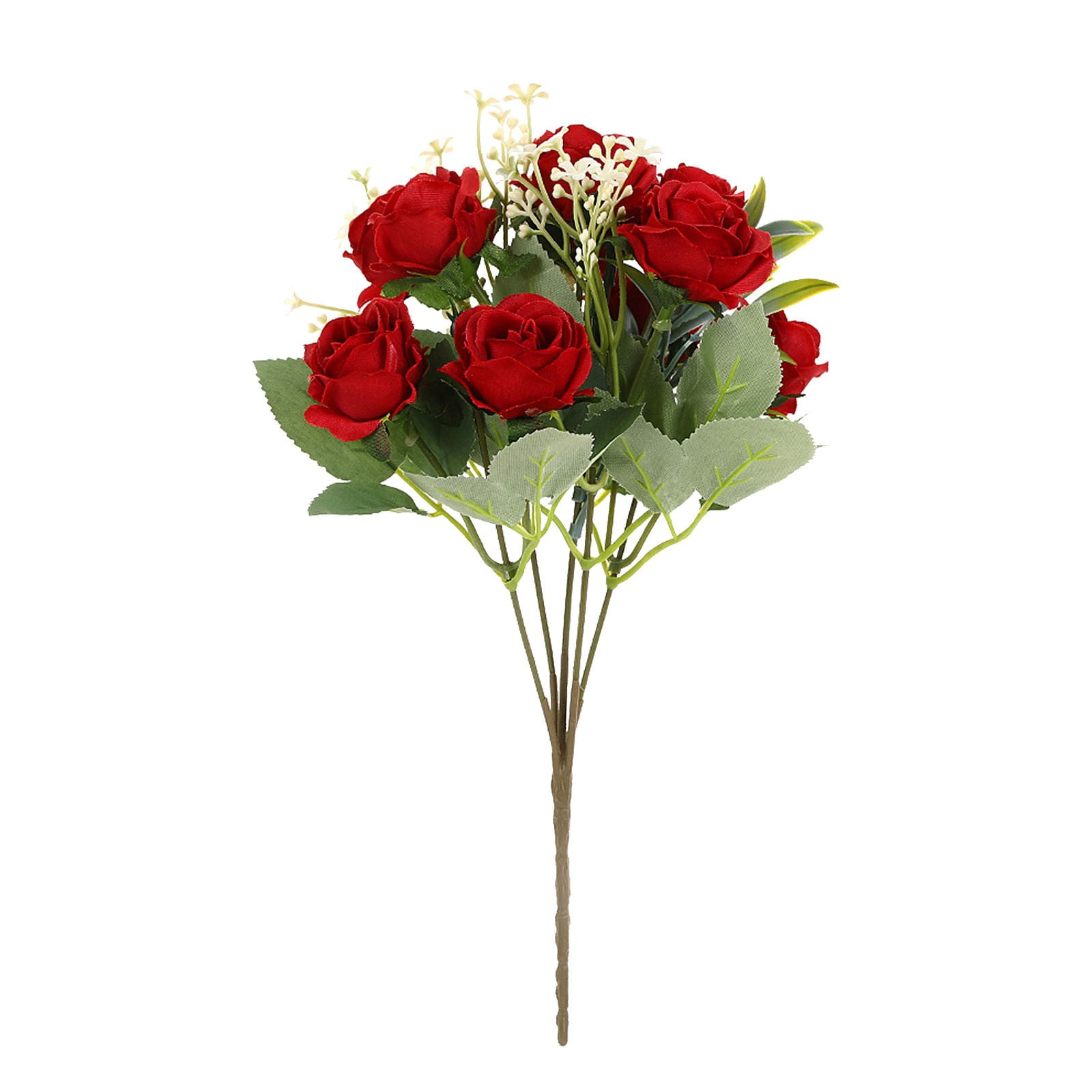 Artificial Rose Flowers, Realistic Fake Rose Long Stem Bouquet ...