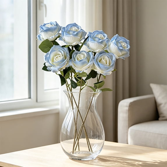 Artificial Rose Flowers Realistic Faux Silk Roses Flower Wall Backdrop ...