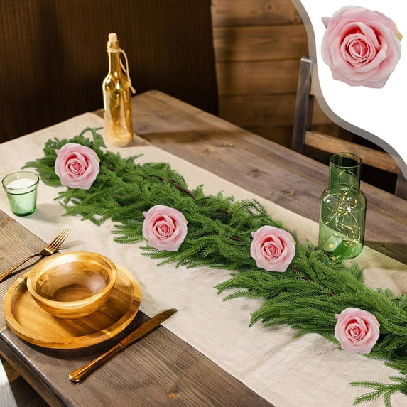 Artificial Rose Heads Multi Colored under $5! Kadlawus Artificial Silk ...