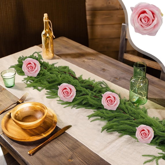 Artificial Rose Heads Silk Flower 9cm Multicolor Decorative Faux Rose ...