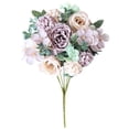 Artificial Rose Hydrangea Peony Flower Arrangement For Vase Bouquet ...