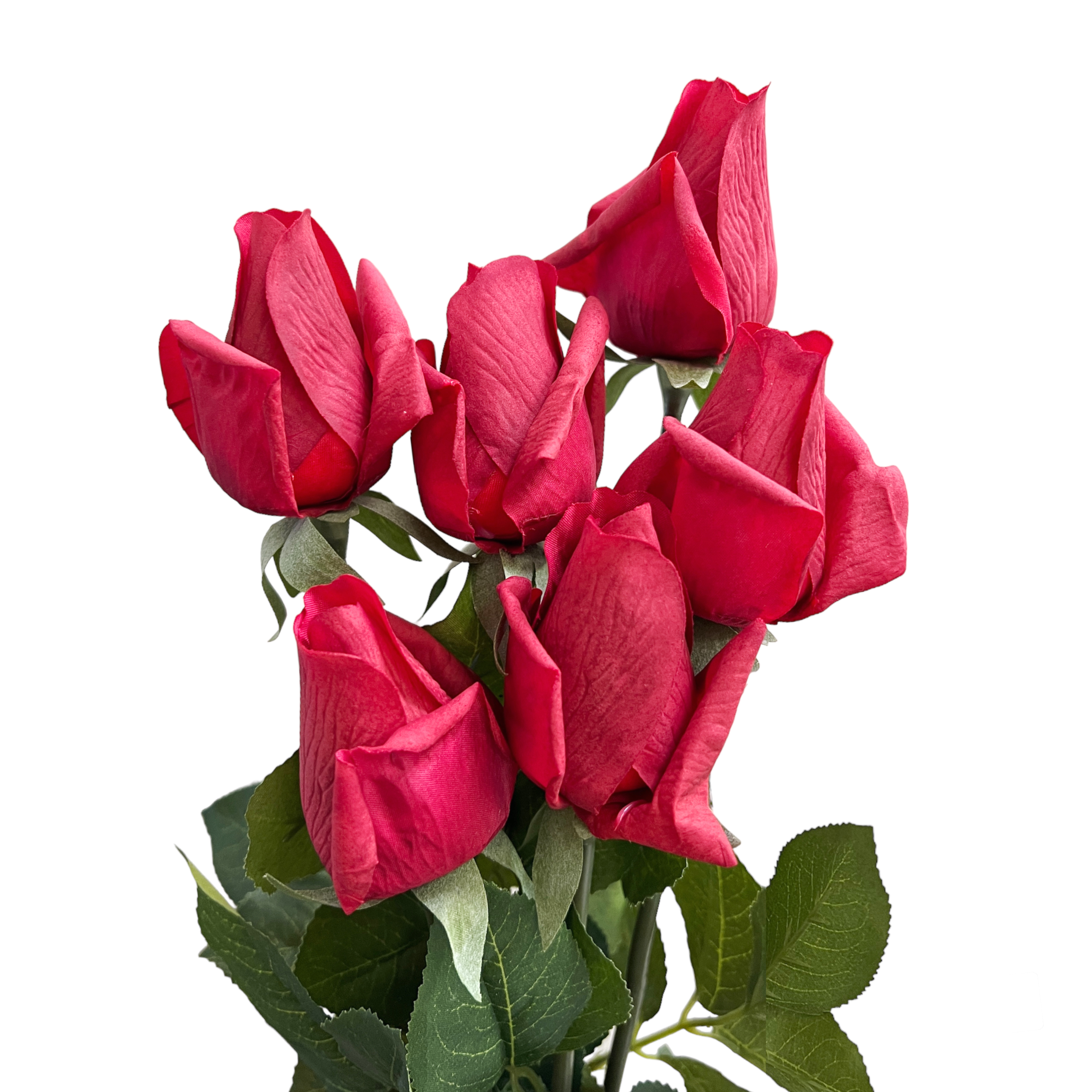 Artificial Rose Stems (Set of 6) with Realistic Feel - Walmart.com