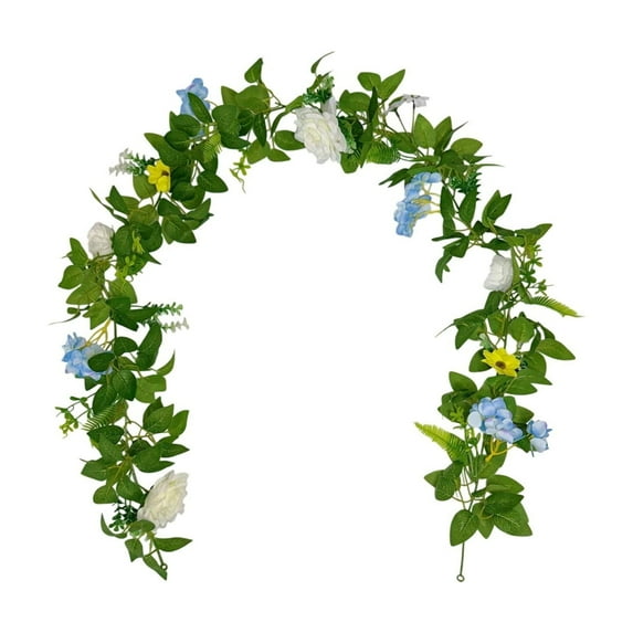 Artificial Rose Vine Decoration - Plastic Flower Garland, Wedding Party ...