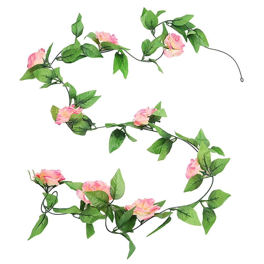 Artificial Rose Vine Fake Flower Garland for Wedding Party Background ...