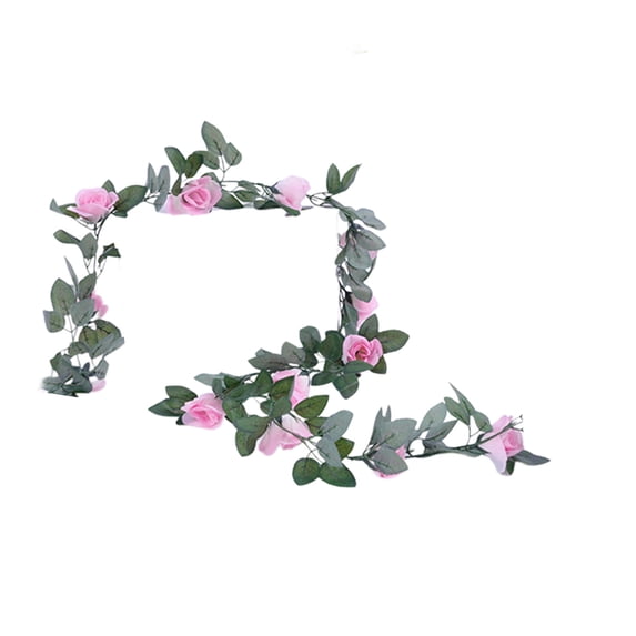 Artificial Rose Vine Garland - 16Head Simulation Flower Rattan Indoor ...