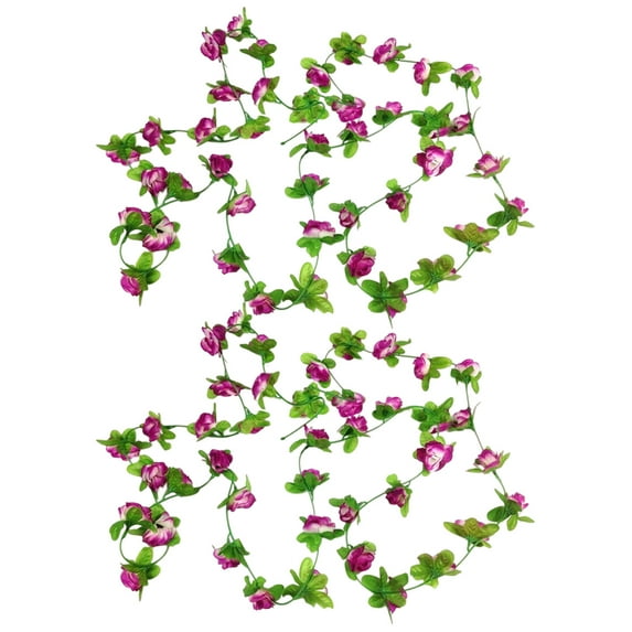 Artificial Rose Vine Garland, Realistic Fake Flower Garland for Wedding ...