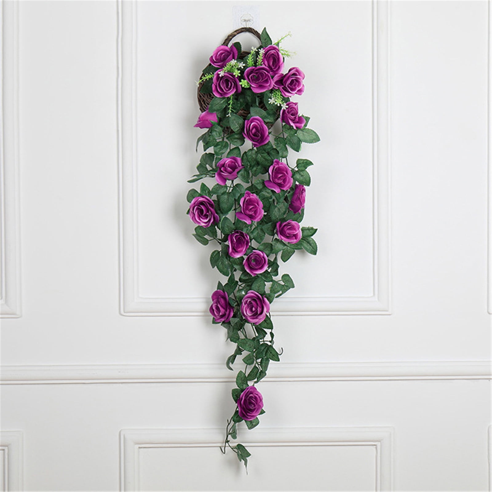 Artificial Rose Wall Hanging Flowers 2.95Ft Artificial Rose Vine ...