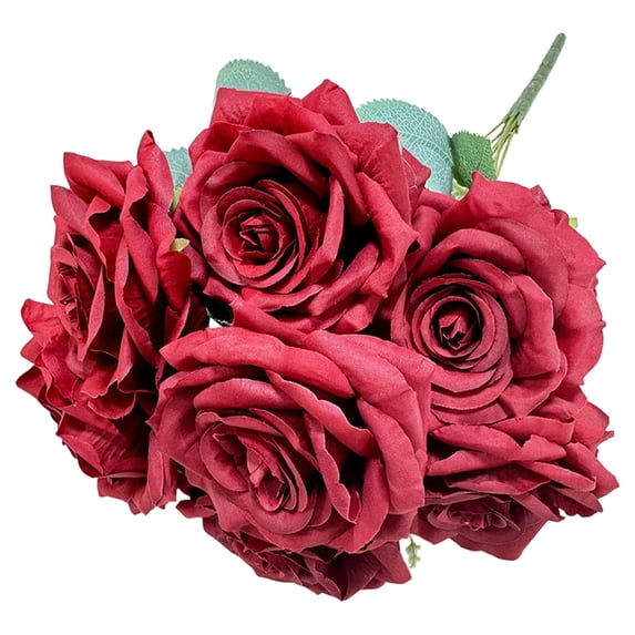Artificial Rose Wedding Bouquet, Handheld Silk Rose Table Decoration ...