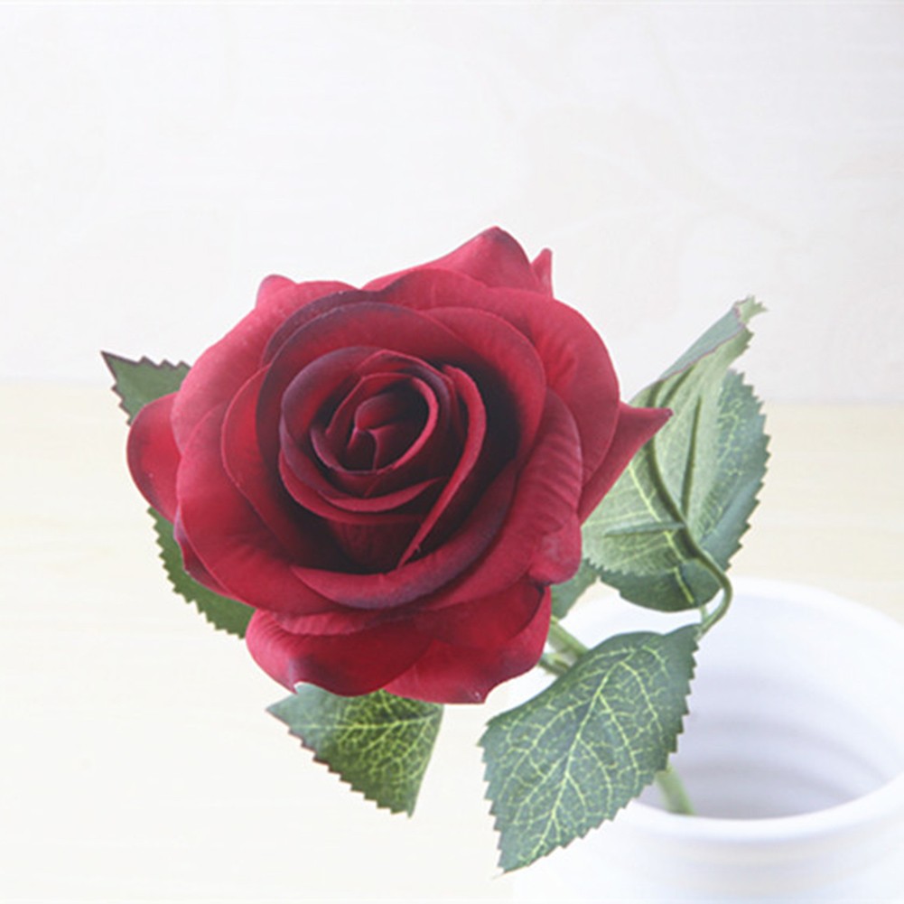 Artificial Rose for Real Touch Rose Fresh Home Decor Wed Party Bridal ...