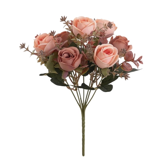 Artificial Roses Fake Flowers Artificial Flowers Bouquet for Home ...