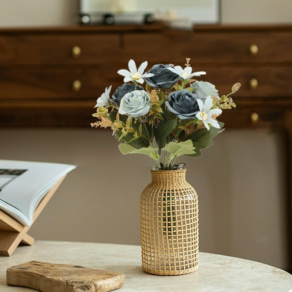 Artificial Roses, Fake Flowers Bundle for Wedding Decor, Home ...