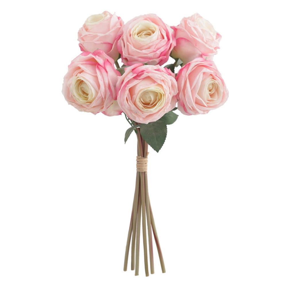 Artificial Roses Flowers Silk Flower Bouquet Fake Single Stem With Long ...