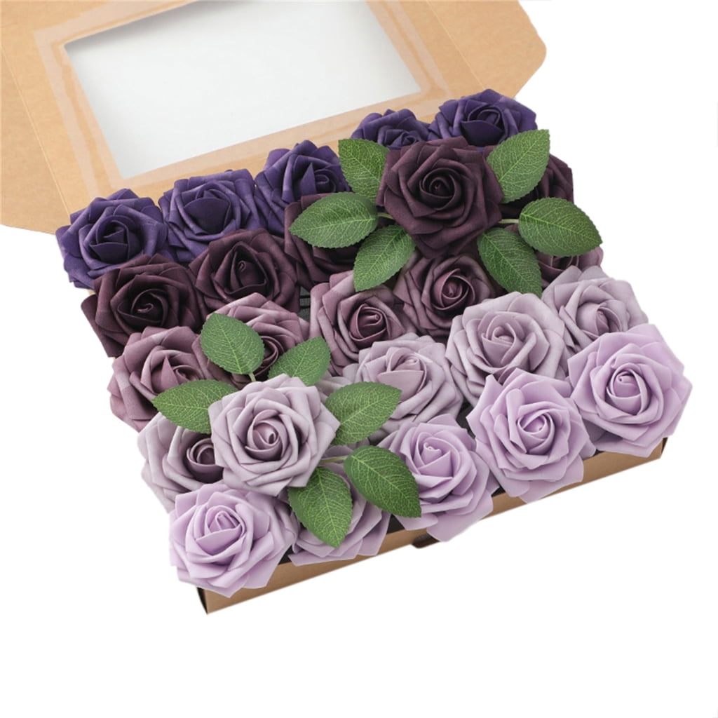 Artificial Roses Flowers for Wedding Bouquet Tabletop Bridal Party Mall ...