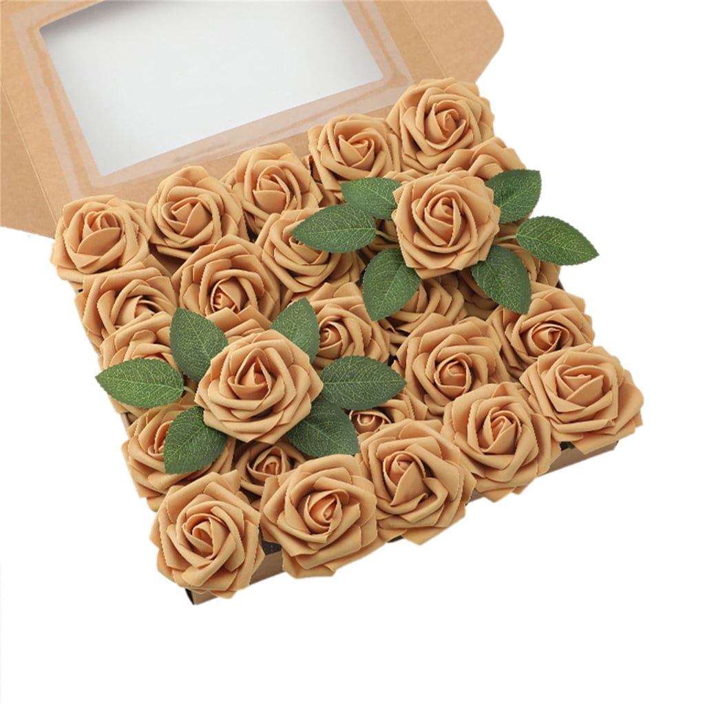 Artificial Roses Flowers for Wedding Bouquet Tabletop Bridal Party Mall ...