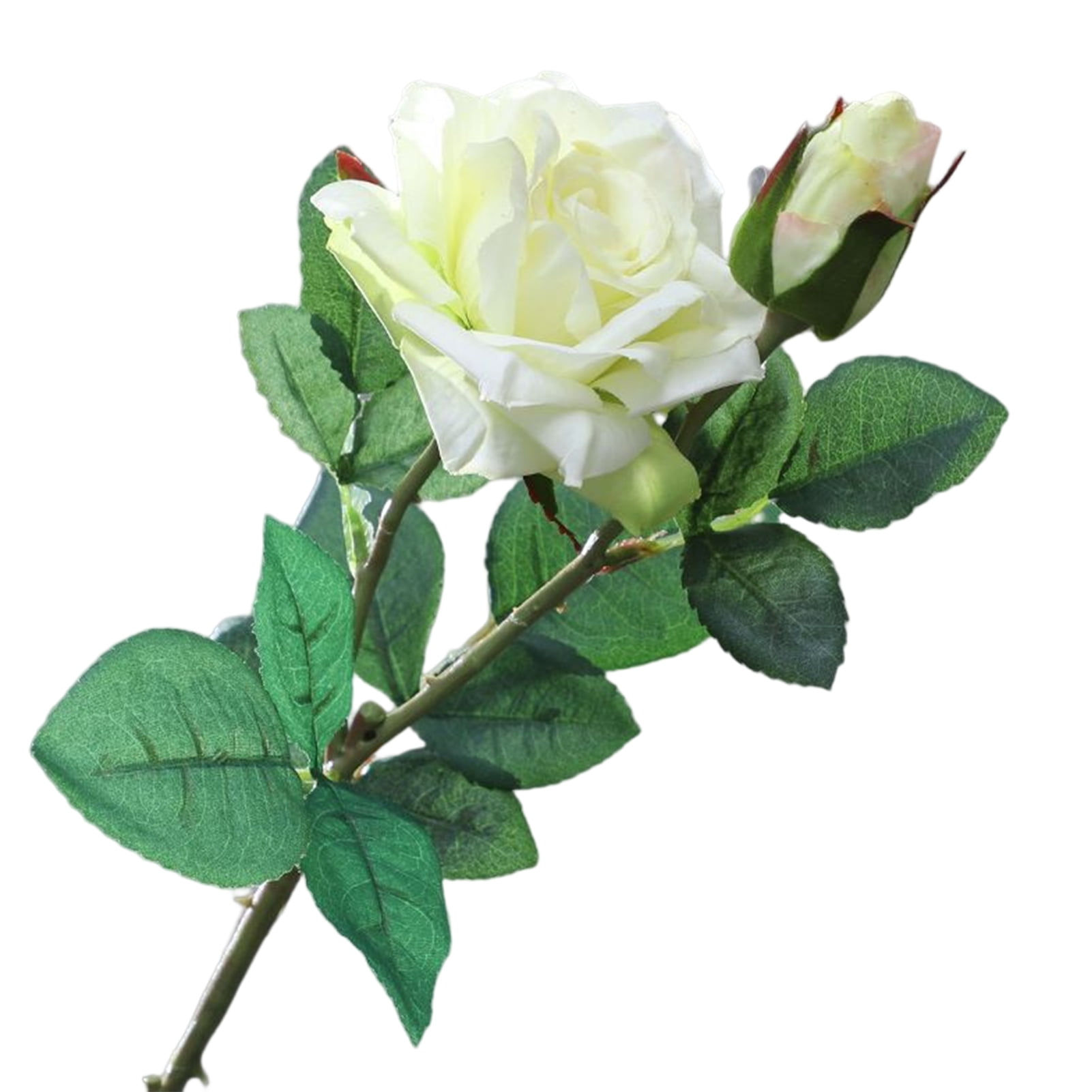 Artificial Roses, Real Touch Silk Flowers, Realistic Single Fake Flower ...