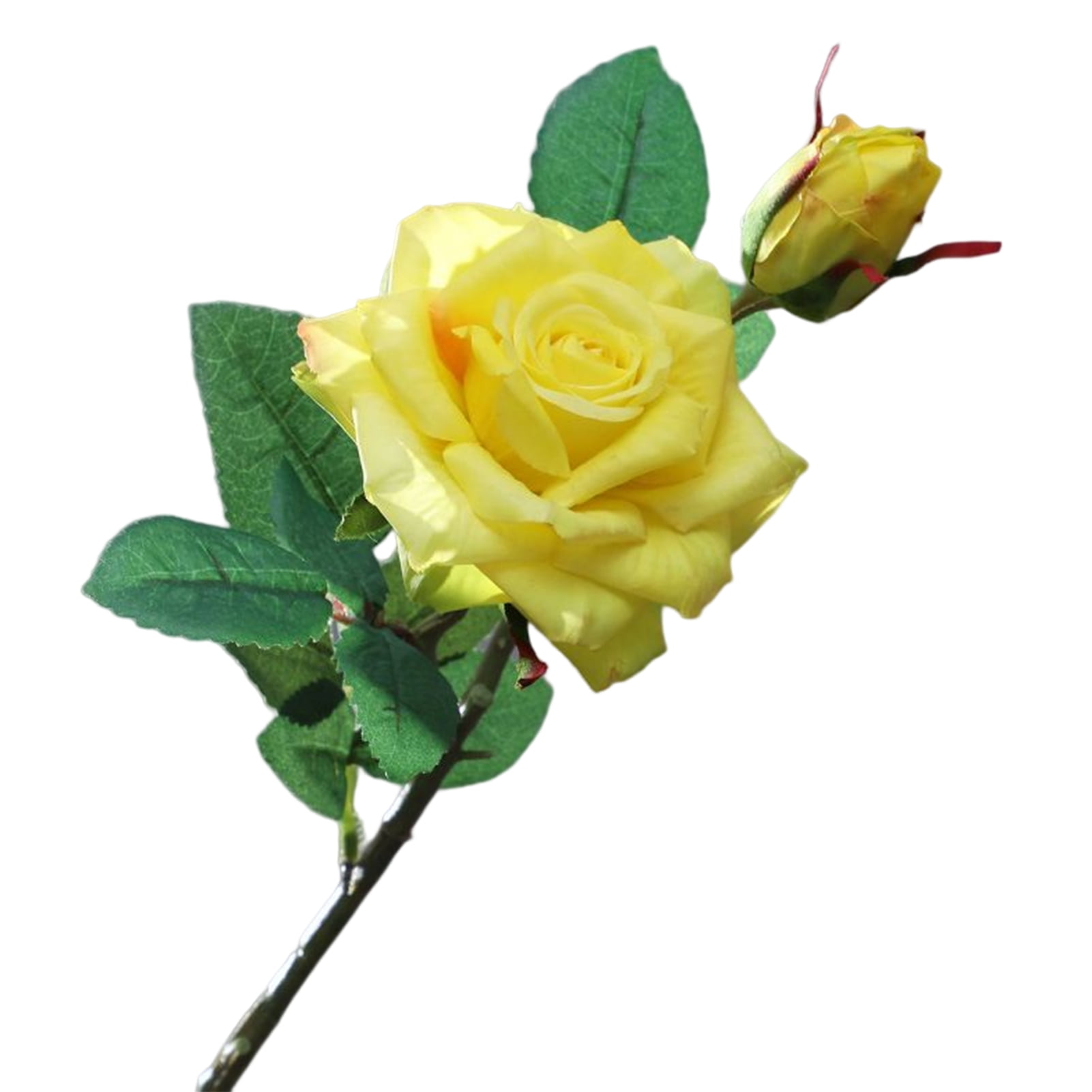 Artificial Roses, Real Touch Silk Flowers, Realistic Single Fake Flower ...