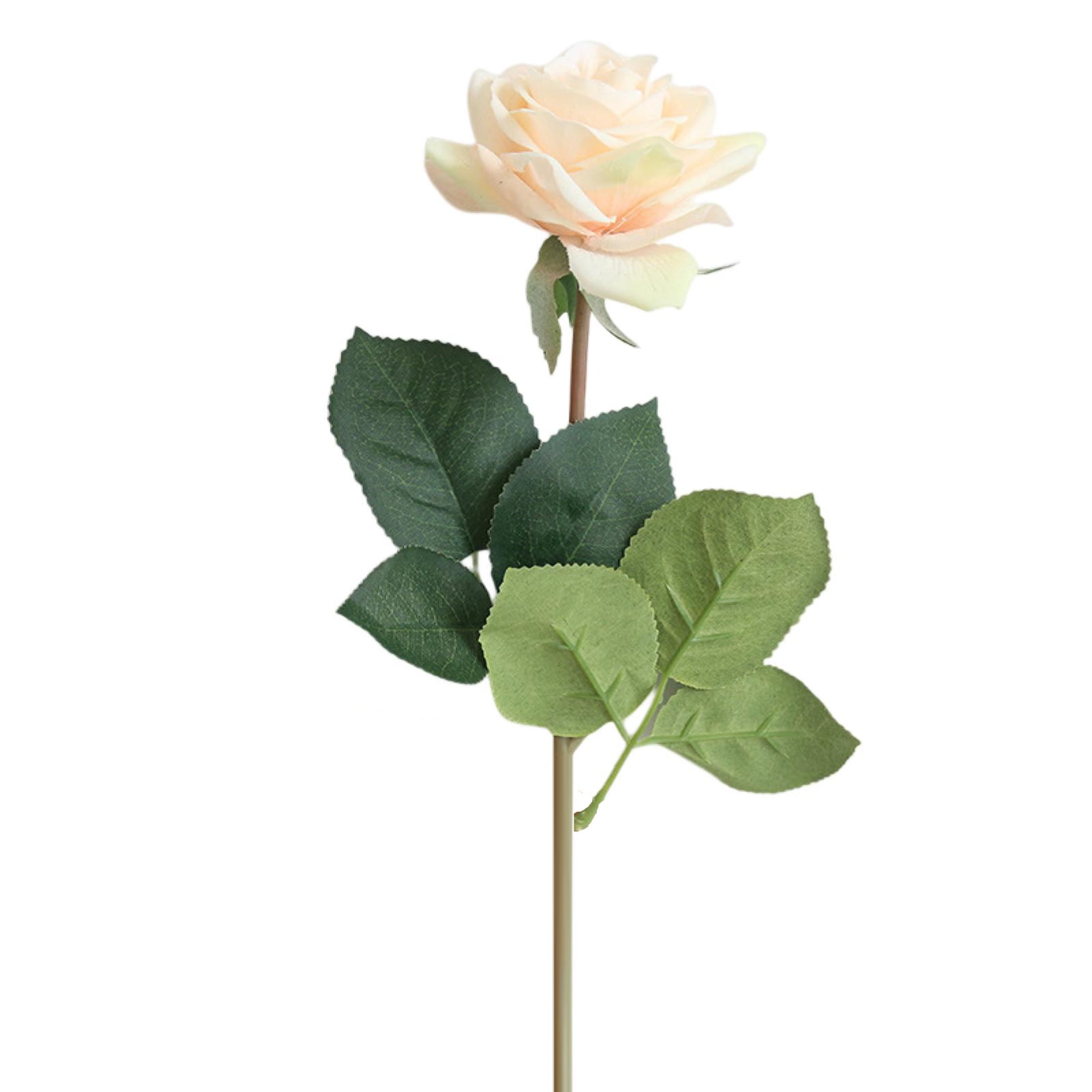 Artificial Roses Real Touch Single Stem Fake Roses Silk Realistic ...
