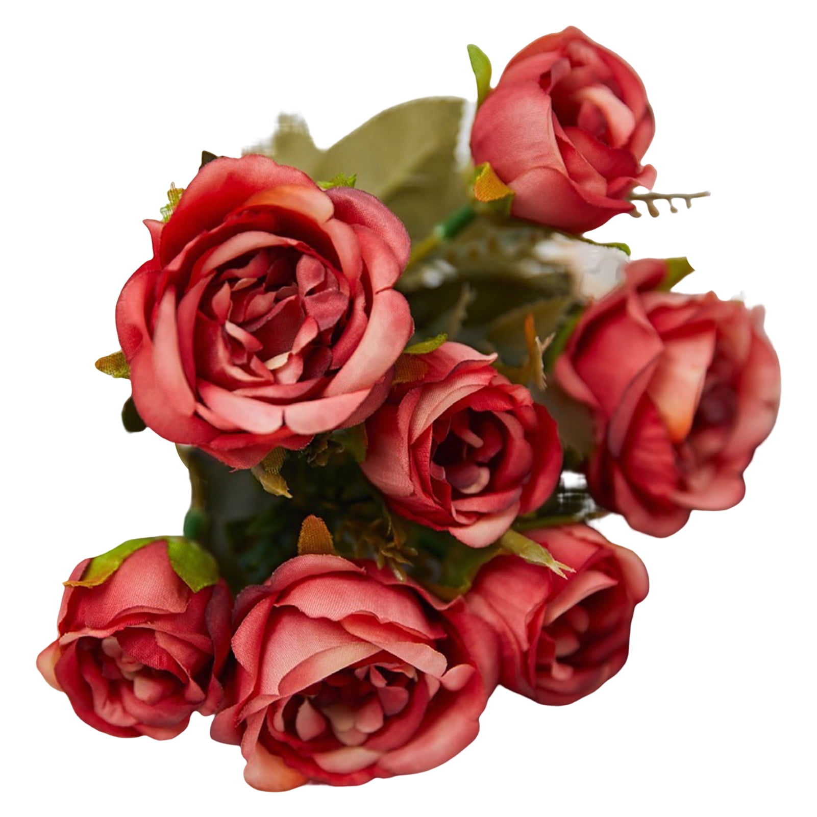 Artificial Roses Stem Roses Artificial Flowers Bulk Realistic Silk Rose ...