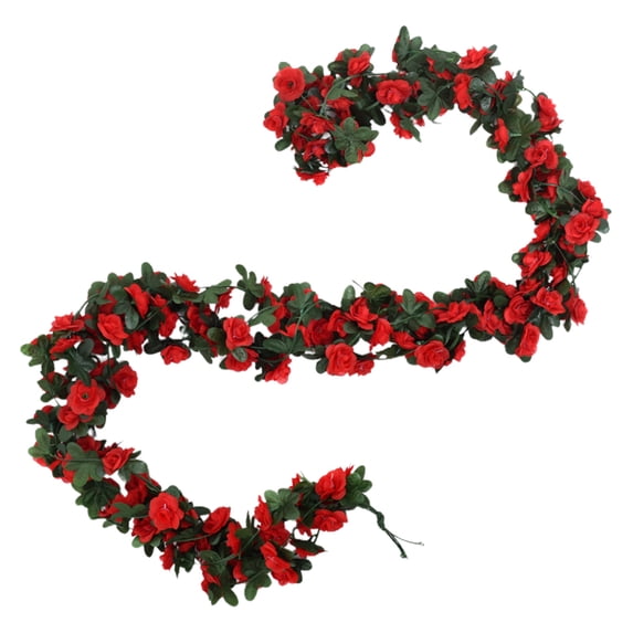 Artificial Roses for Decoration Fake Flower Vines with Plastic Wrapping ...