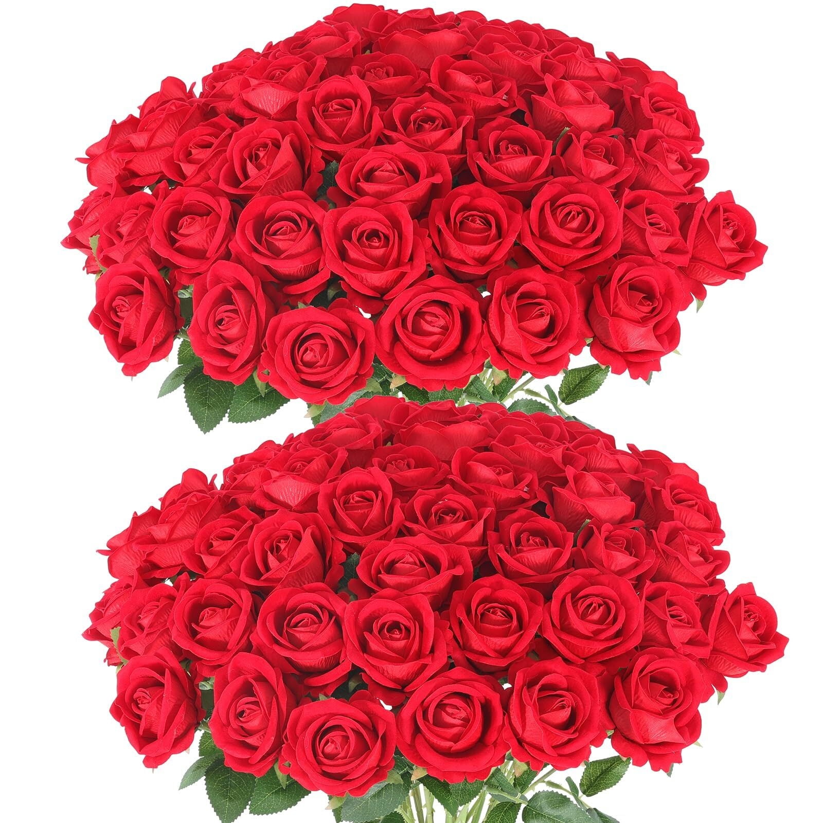 Artificial Roses in Bulk, Fake Silk Roses Realistic Roses for Wedding ...