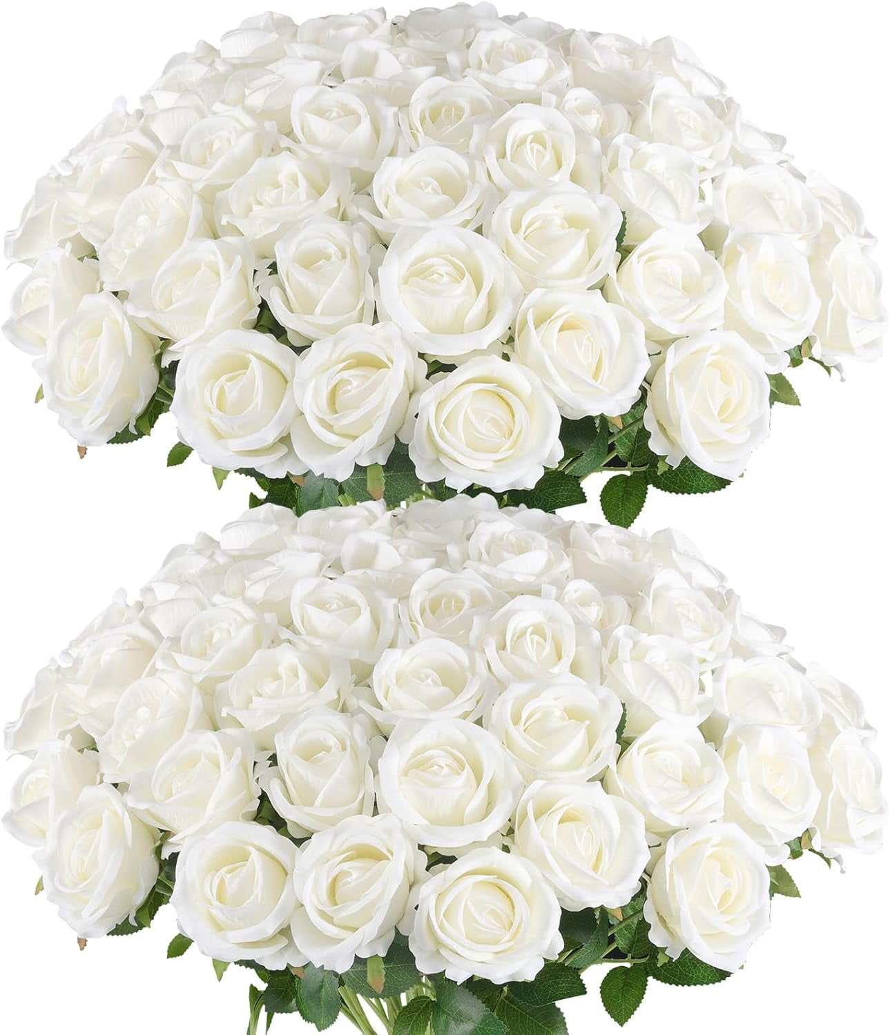 Artificial Roses in Bulk, Silk Roses Realistic White Roses for Wedding ...