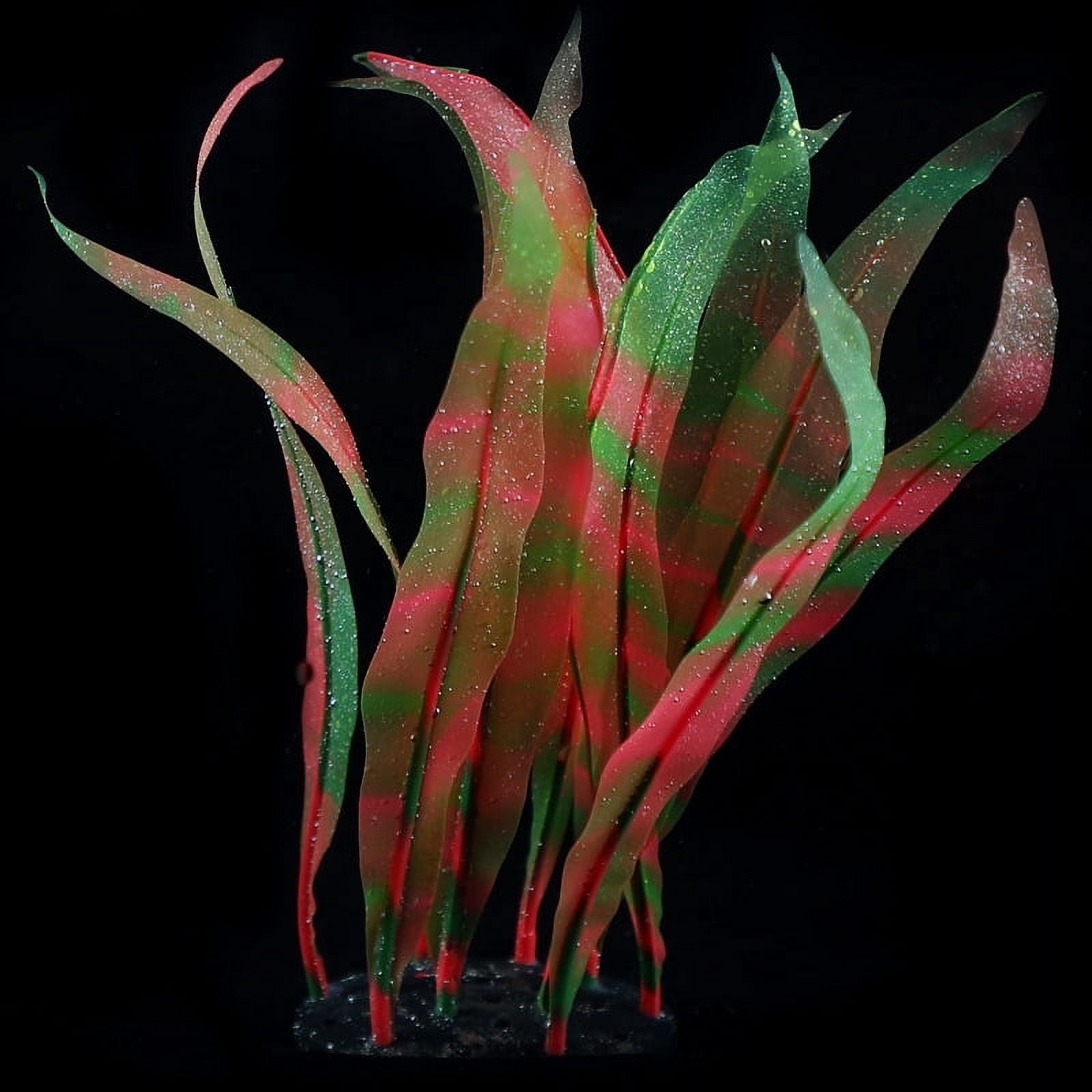Artificial Seaweed Water Plants Aquarium Fish Tank Silicone Decorations ...