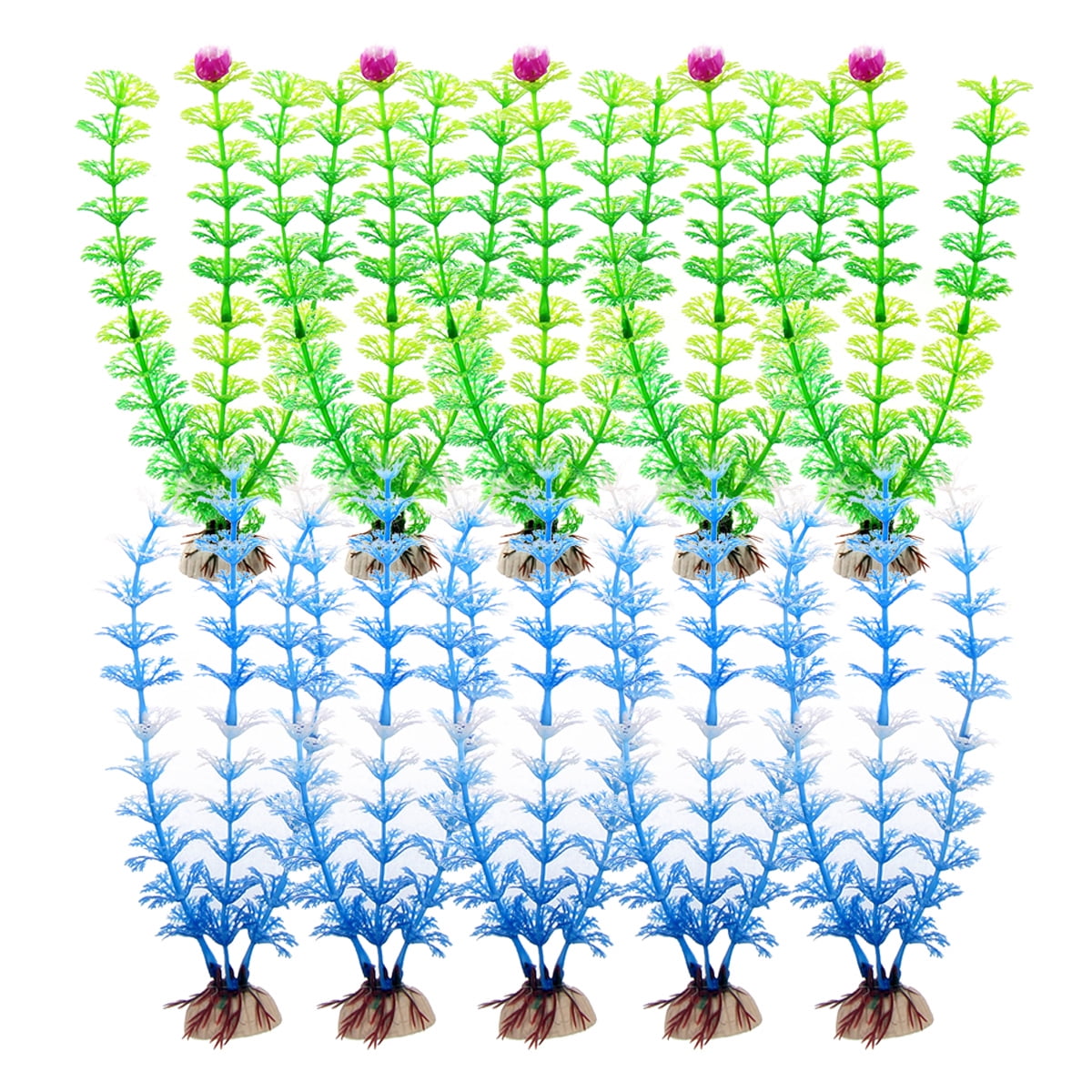 Artificial Seaweed Water Plants for Aquarium, Plastic Fish Tank Plant ...