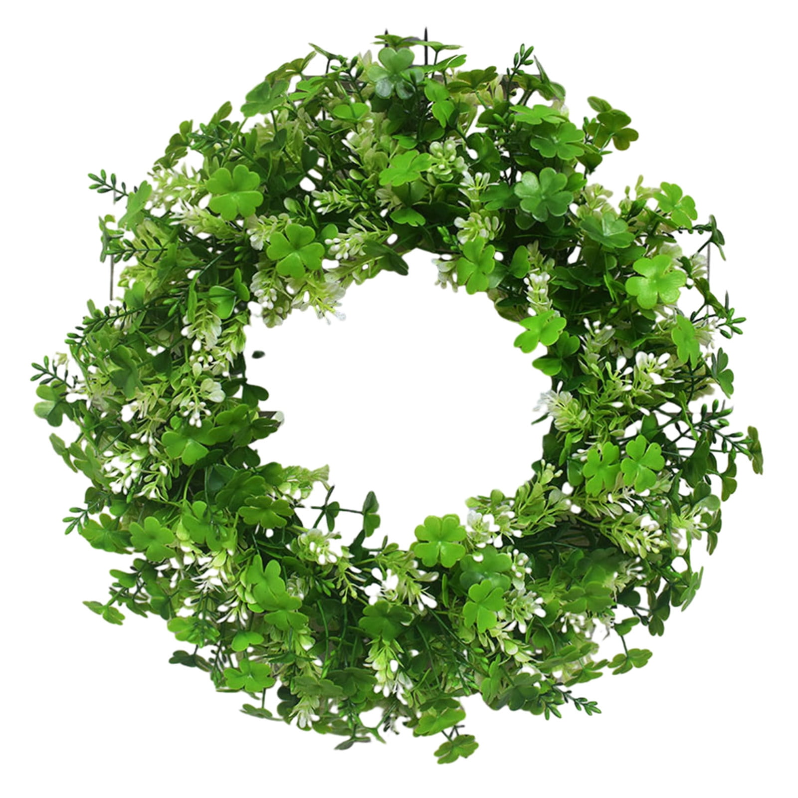 Artificial Shamrock Wreath For Patrick Day Decorations Front Door Wall ...