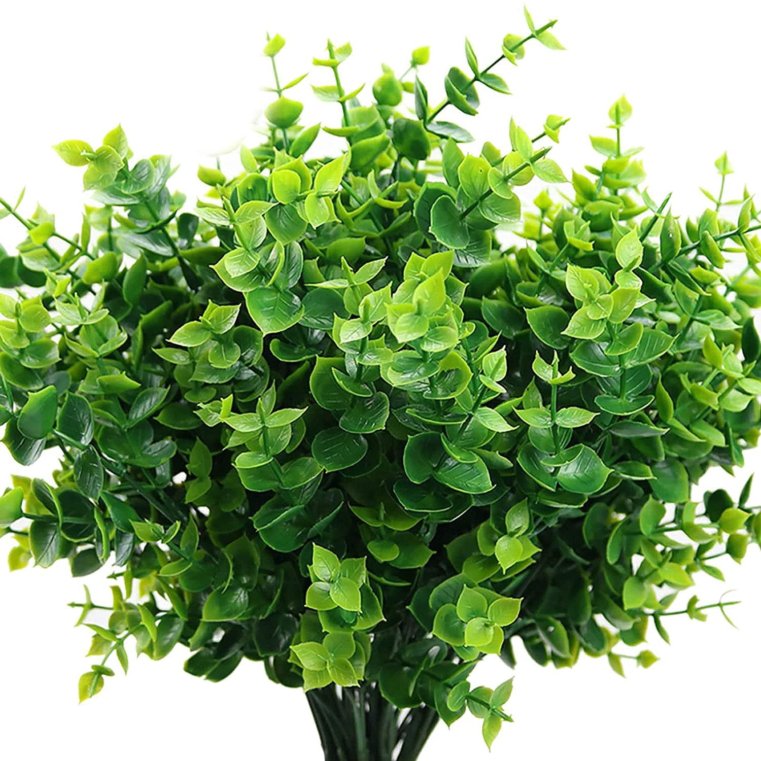 Artificial Shrub, Fake Bush Simulation Eucalyptus Grass Greenery Leaves ...