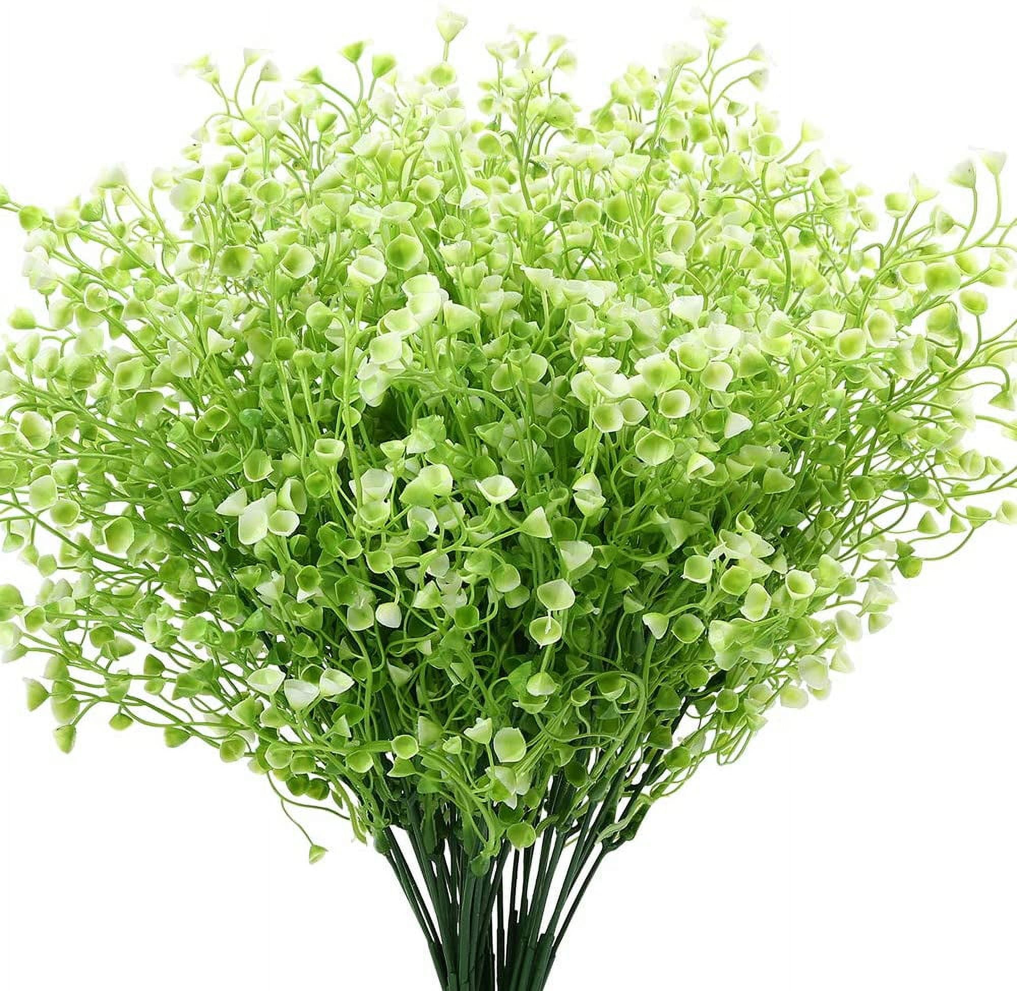 Artificial Shrubs Bushes Pack Fake Outdoor UV Resistant Plants Flowers ...