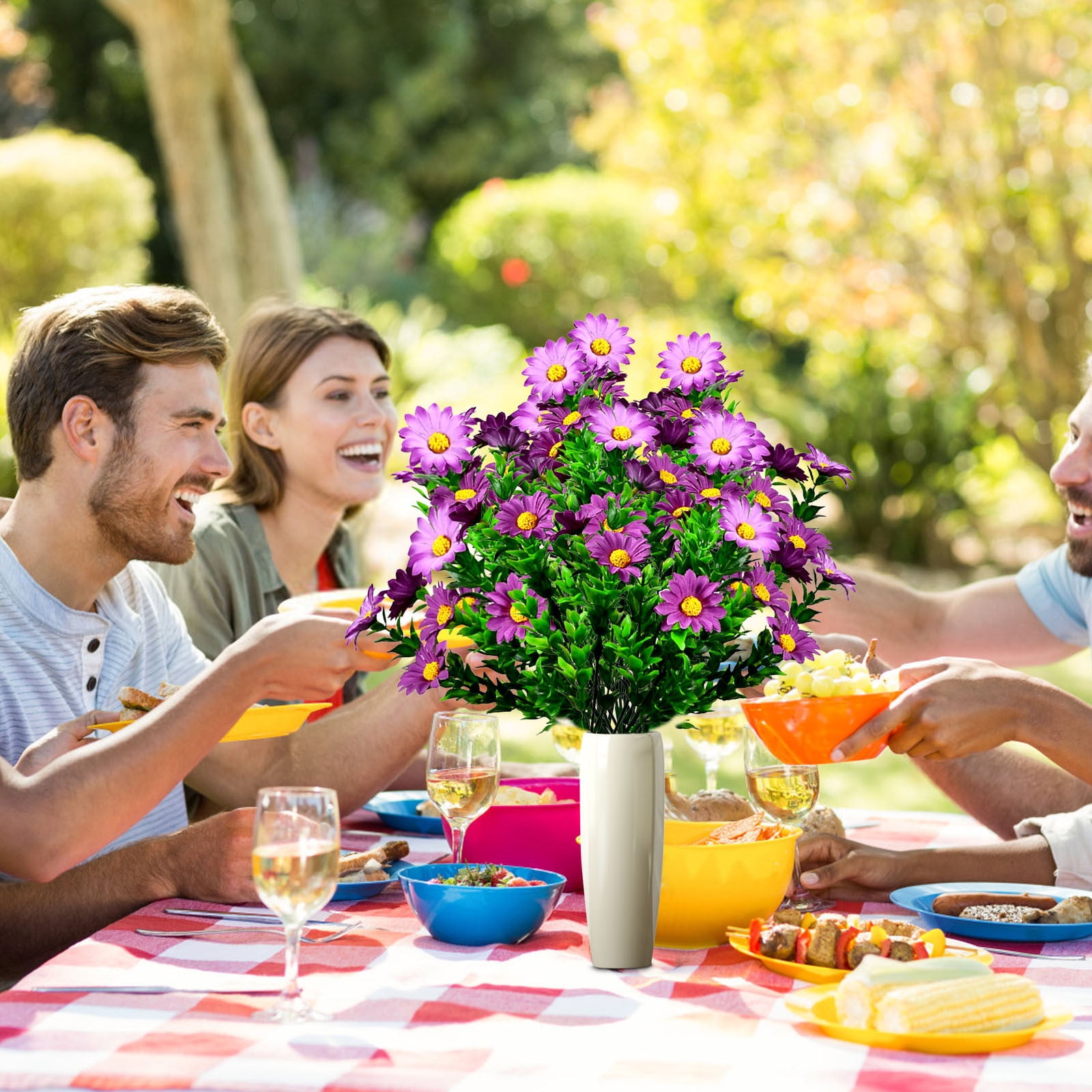 Artificial Silk Chrysanthemum Flowers for Outdoor Decoration | UV ...