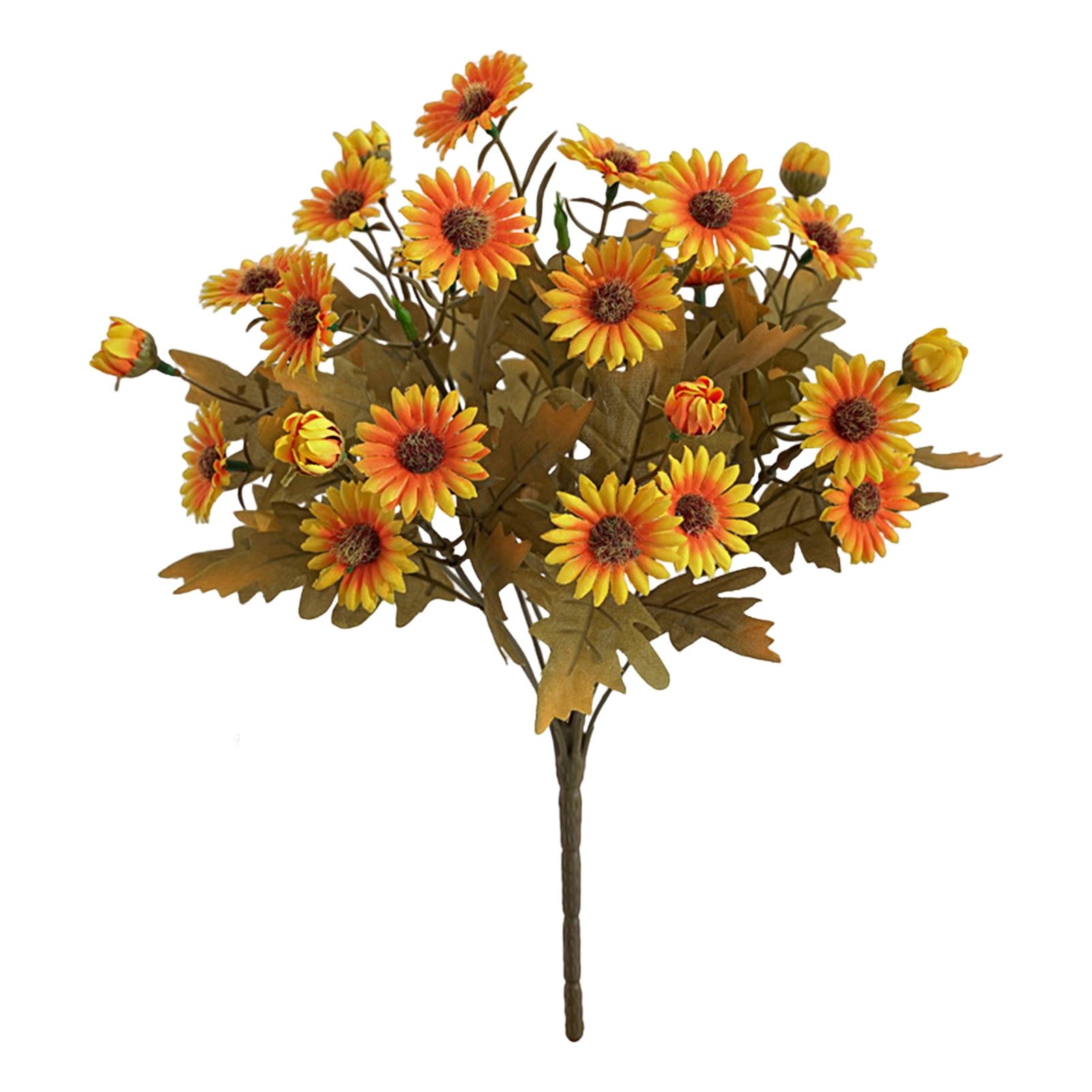 Artificial Silk Daisy Fake Flowers Faux Gerber Daisies Bouquet ...