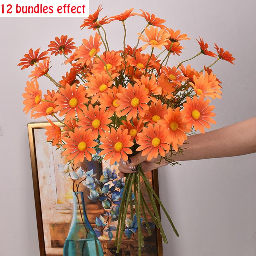 Artificial Silk Daisy Flowers Bouquet Wedding Xmas Party Home Coffee